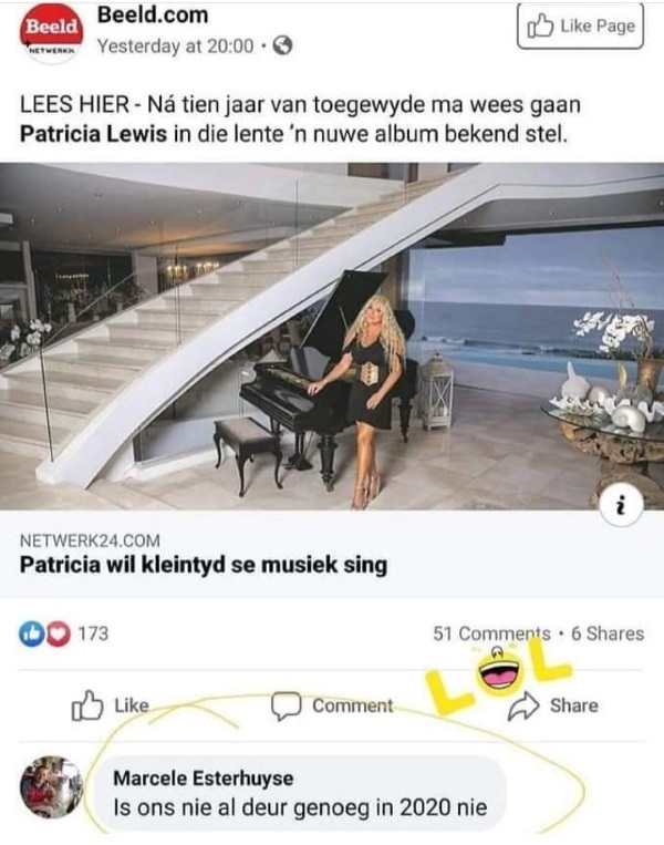 Wees bietjie rustig vir Random Gevaaalikhede - gevaaalik.com